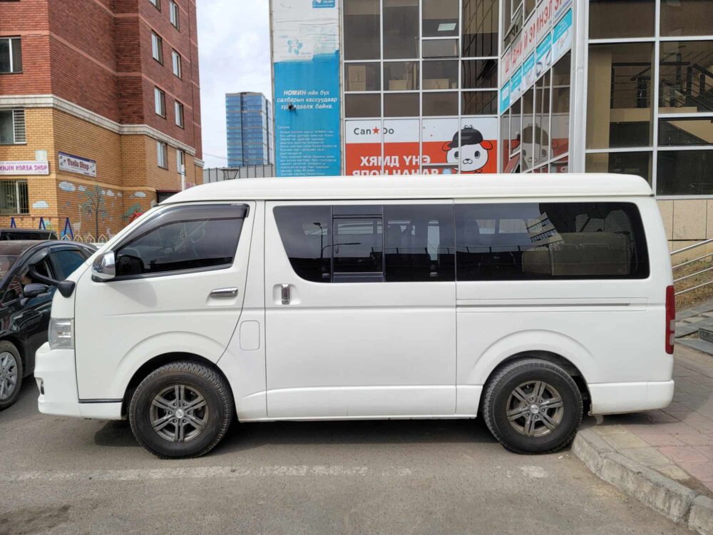 Toyota Haice is available at our company. - Travel Gobi Mongolia